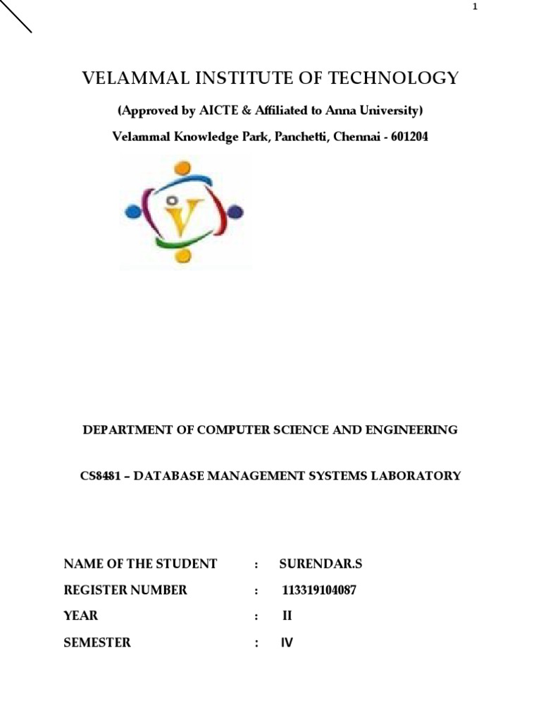 Dbms Lab Record | PDF | Database Index | Pl/Sql Dbms Lab Record | PDF | Database Index | Pl/Sql