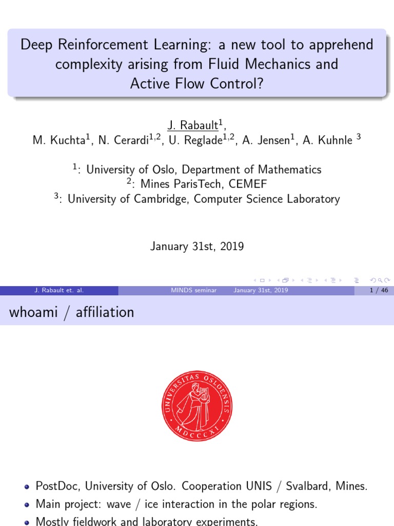 Slides Active Flow Control Deep Reinforcement Learning | PDF ...