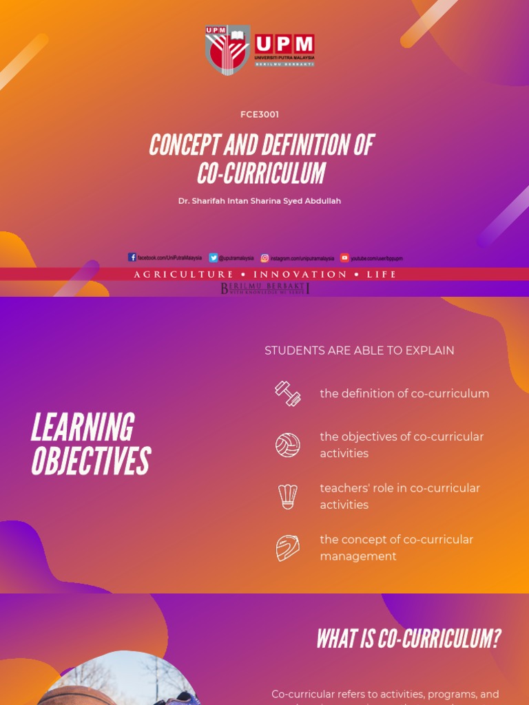 Lecture 1 - Concept and Definition of Co-Curriculum | PDF | Curriculum ...