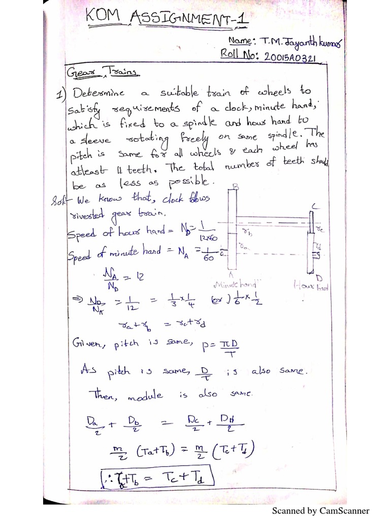 20015a0321 Kom Assignment-1 | PDF