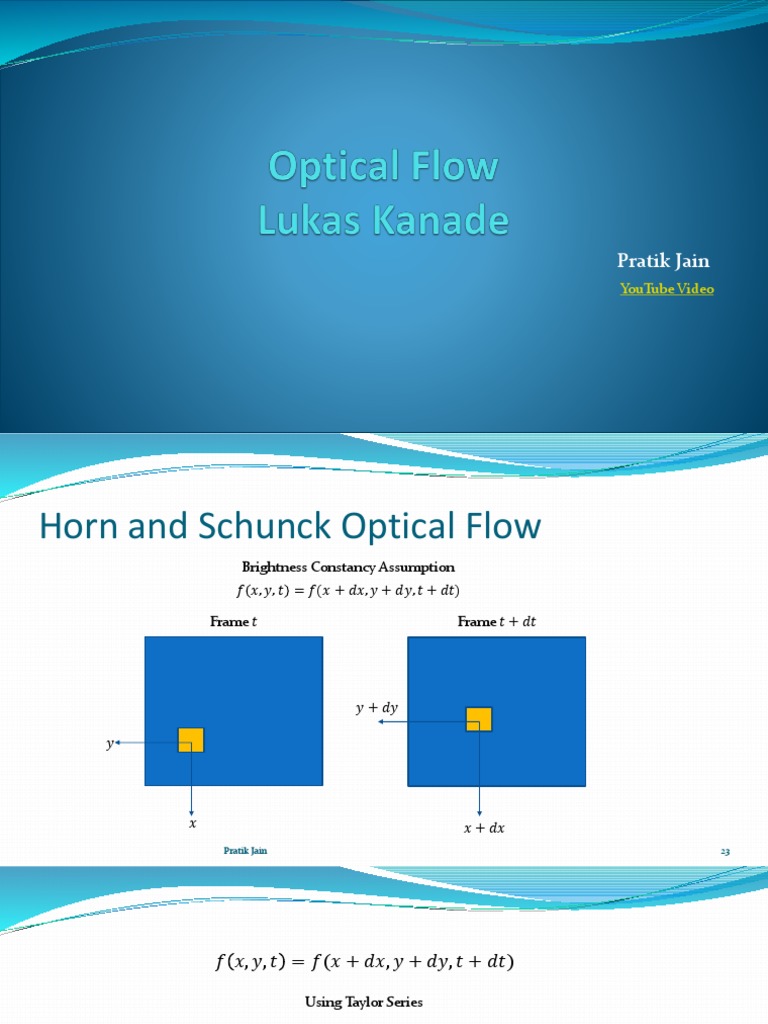 Lukas Kanade Optical Flow | PDF | Computer Vision | Computing Lukas Kanade Optical Flow | PDF | Computer Vision | Computing