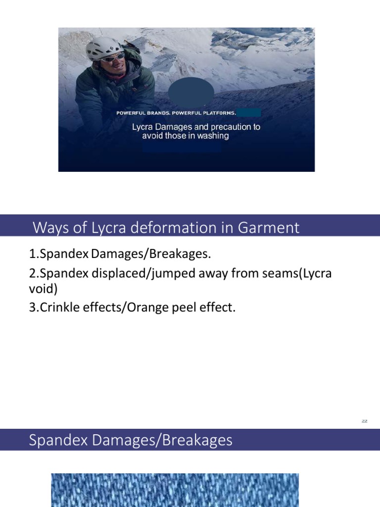 Lycra Deformation & Care Guide | PDF | Sodium Hydroxide | Industrial ...