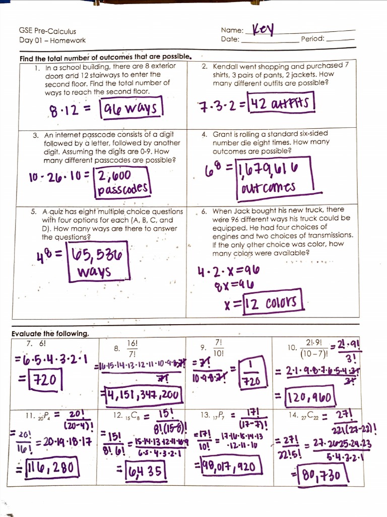Day 01 - Homework KEY | PDF