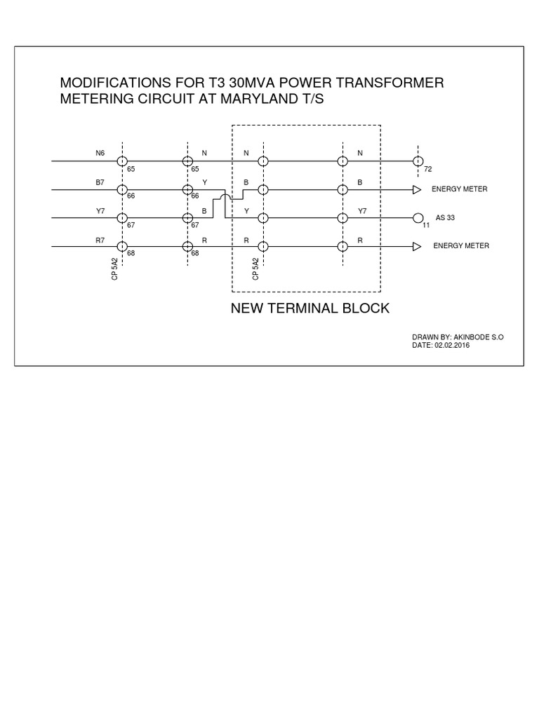 Modification For t3 30mva Metering Circuit Printversion | PDF