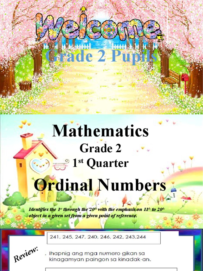 GRADE 2 QI MATH Ordinal - Numbers | Download Free PDF | Mathematics