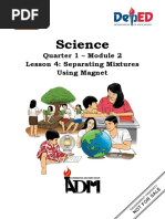 DLP Science 6 - q1 WK 4 Day 4 | PDF | Filtration | Mixture