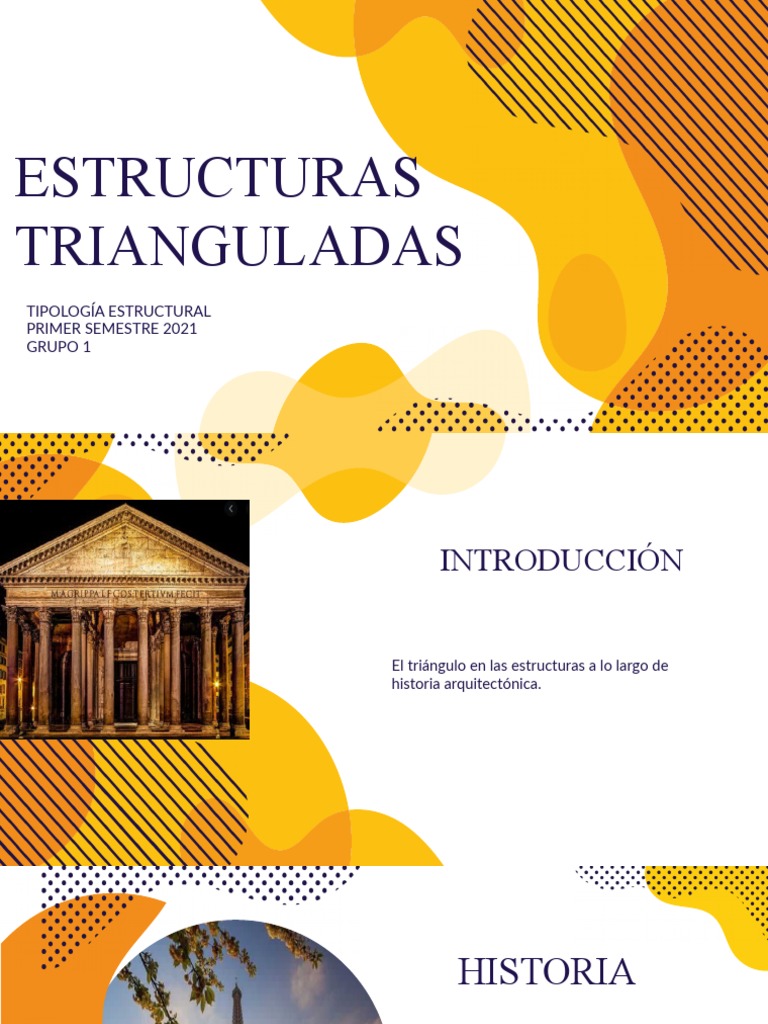 Presentacion Estructuras Trianguladas | PDF | Puente | Acero