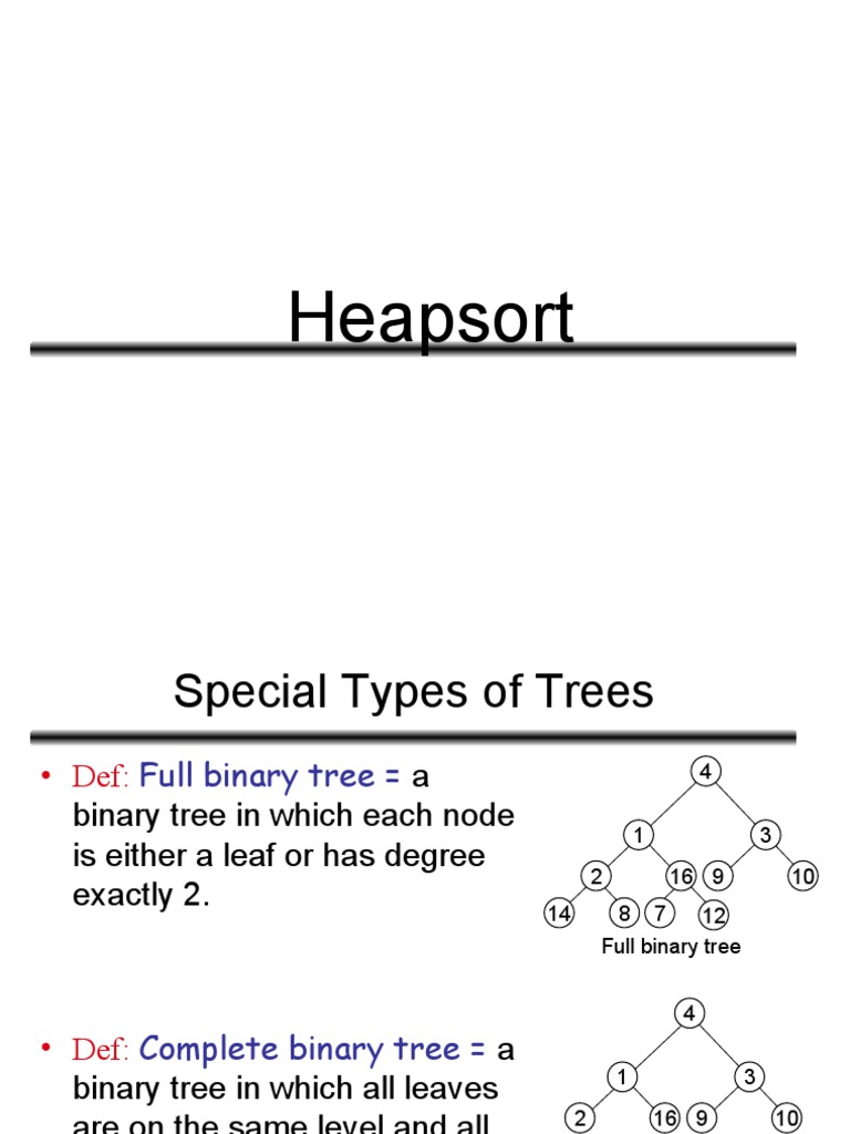 Heap Sort | PDF | Computer Programming | Computer Data Heap Sort | PDF | Computer Programming | Computer Data