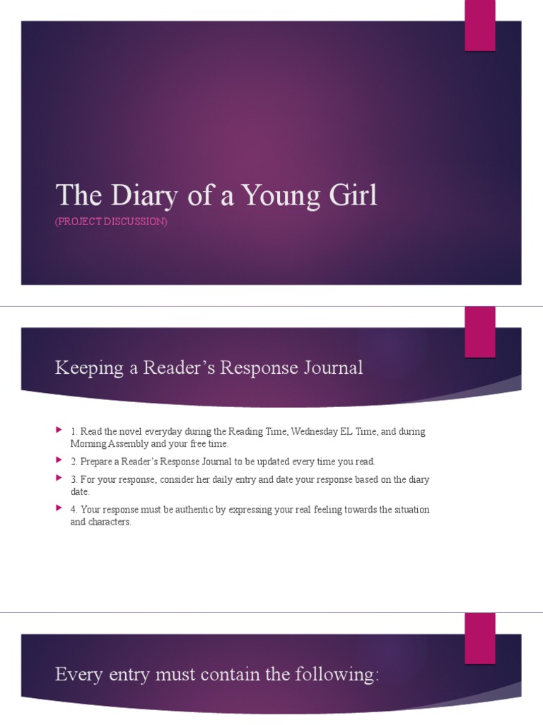 Project Orientation - The Diary of A Young Girl | PDF