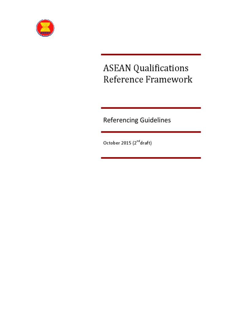 2-AQRF Referencing Guidelines Revised | PDF | Asean Free Trade Area ...