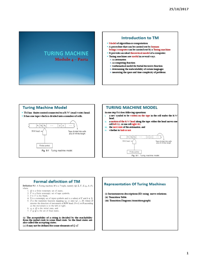 HN Atc Handout 4 2 TM | PDF | Automata Theory | Computer Programming