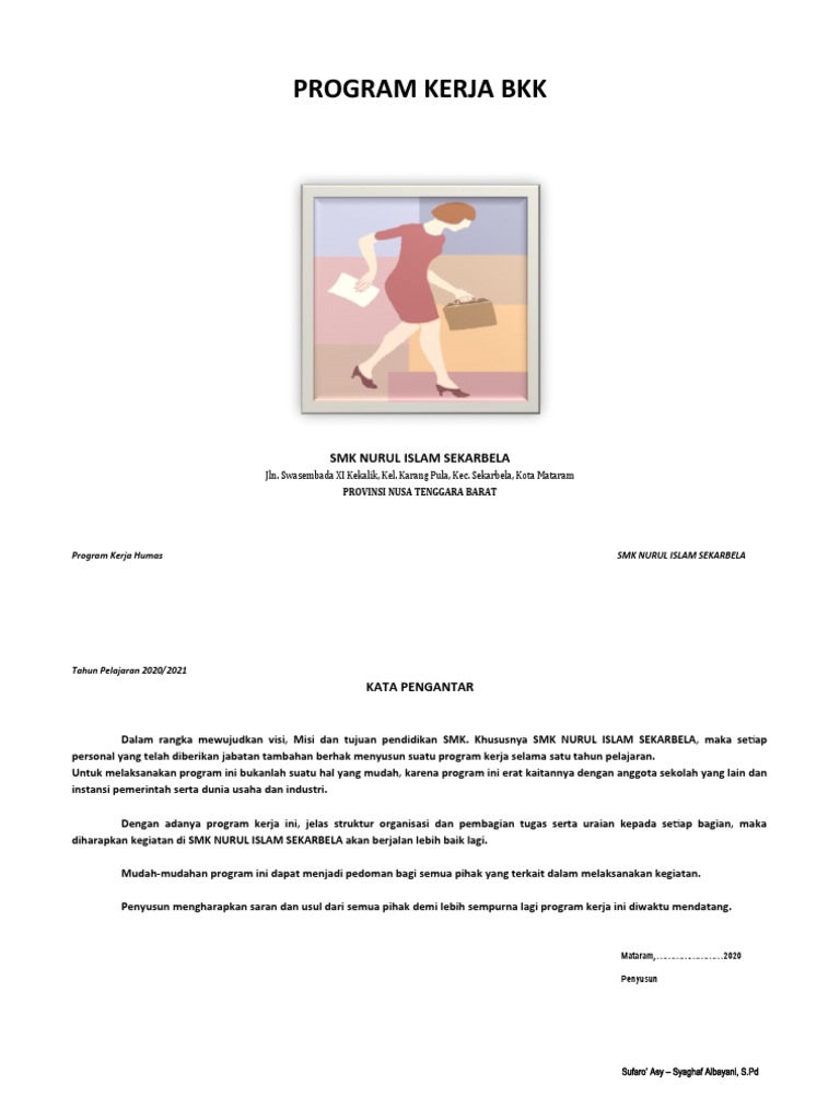 program-kerja-bkk-SMK NURIS | PDF