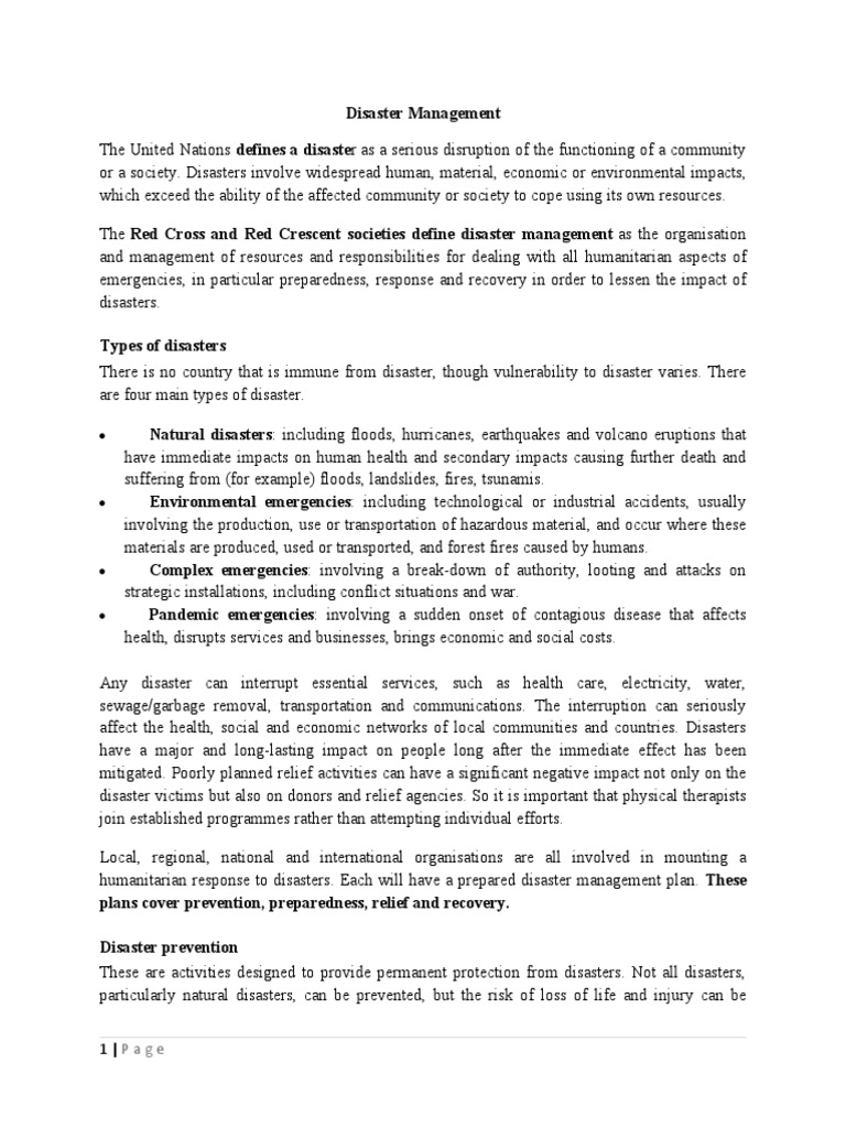 Unit-2 Disaster Management | PDF | Emergency Management | Incident ...