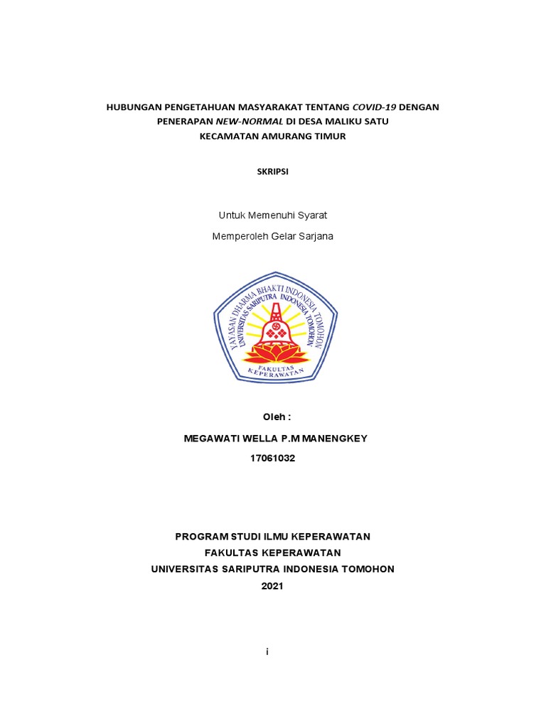 LEMBAR PENGESAHAN Skripsi Mega | PDF