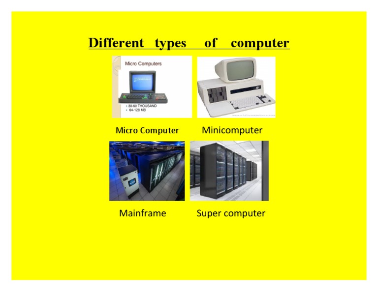 Different Types of Computer: Minicomputer | PDF