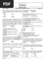 MHT CET Physics Key Notes & Formulas | PDF