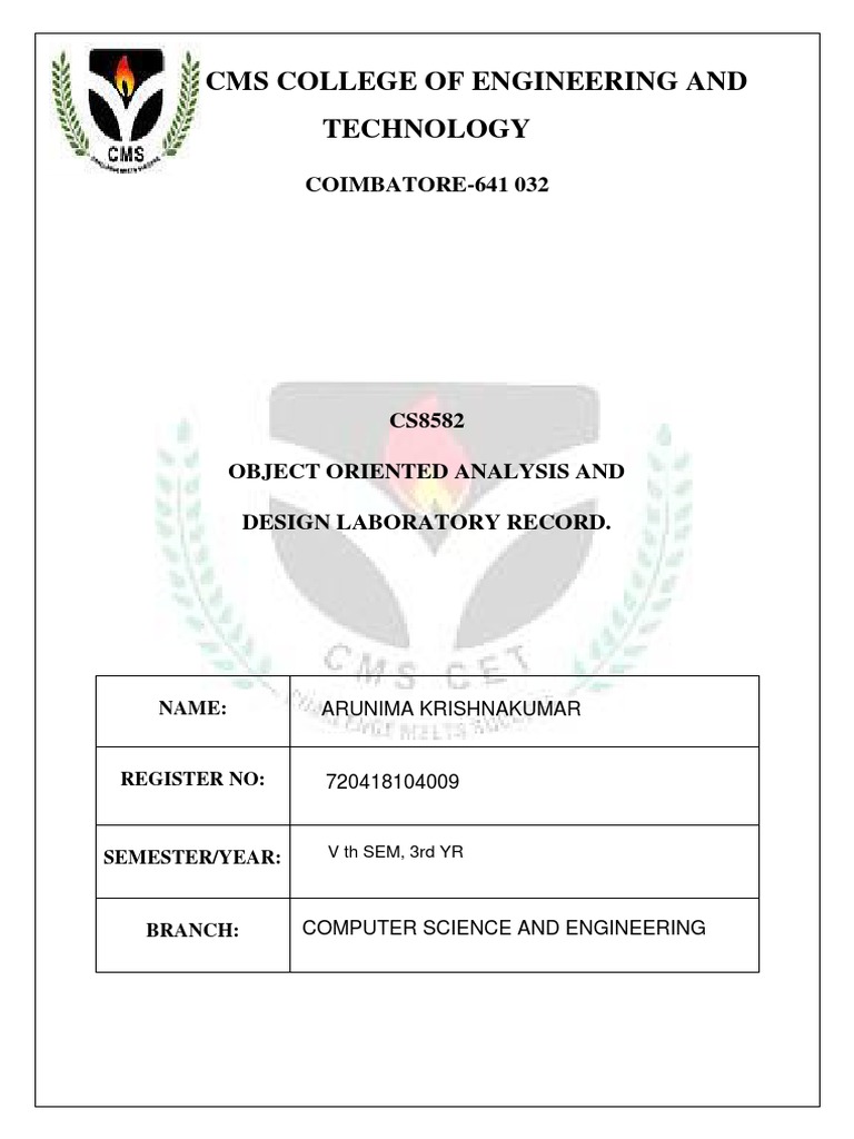Object Oriented Analysis and Design Laboratory | PDF | Use Case | Recruitment