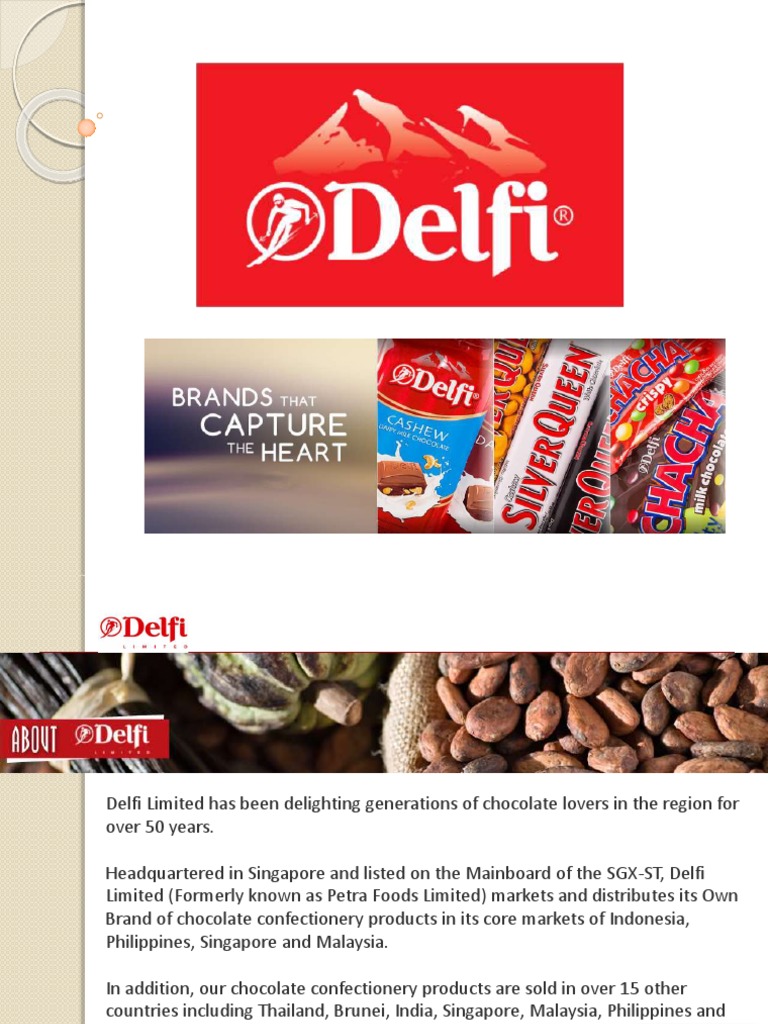 Delfi PPT Company and Brand Intro | PDF | Chocolate | Cooking