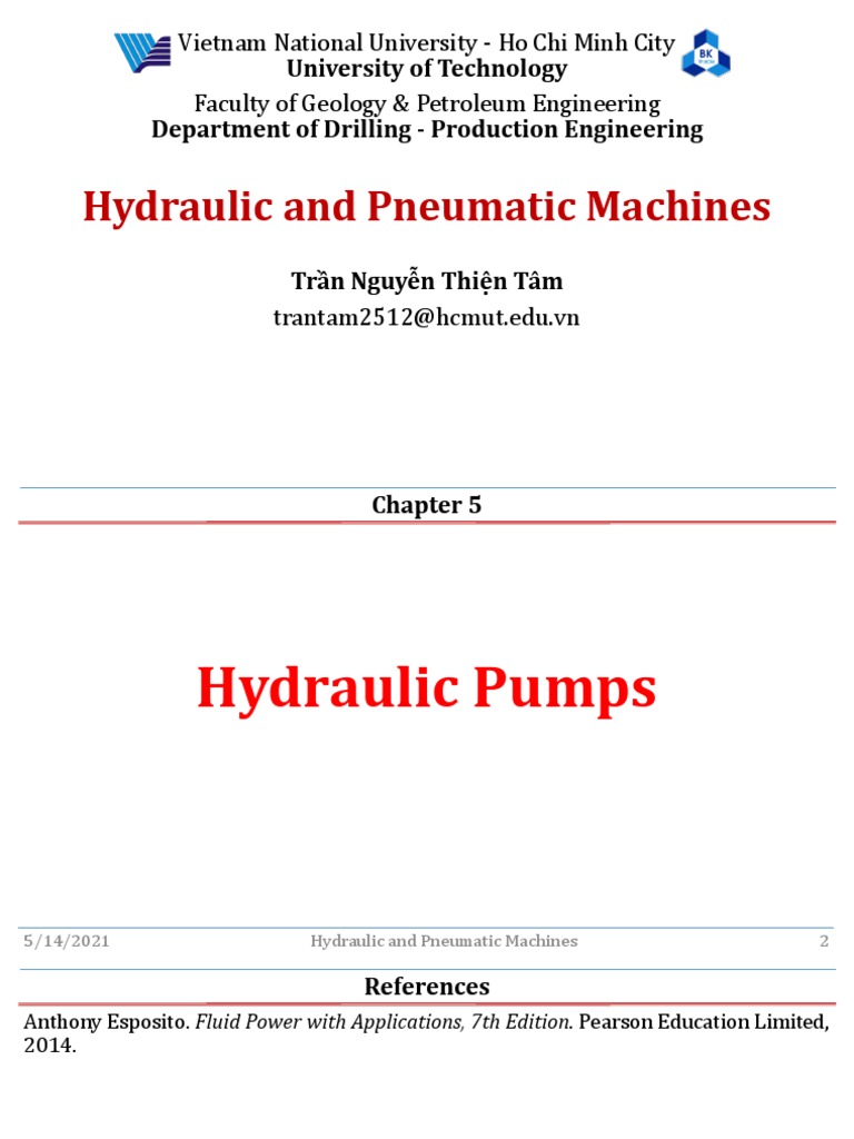 Chapter 5 Hydraulic Pumps | PDF | Pump | Gear
