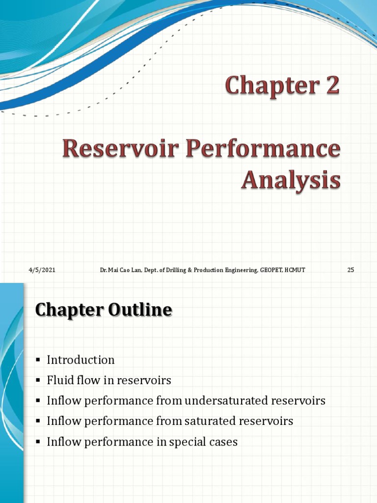 Chapter 2 - Reservoir Performance Analysis (Updated) | Download Free ...