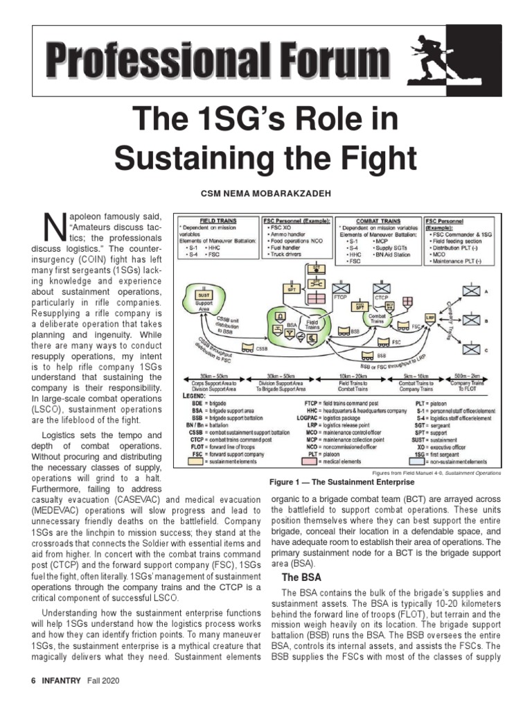 The 1SG's Role in Sustaining The Fight: CSM Nema Mobarakzadeh | PDF ...