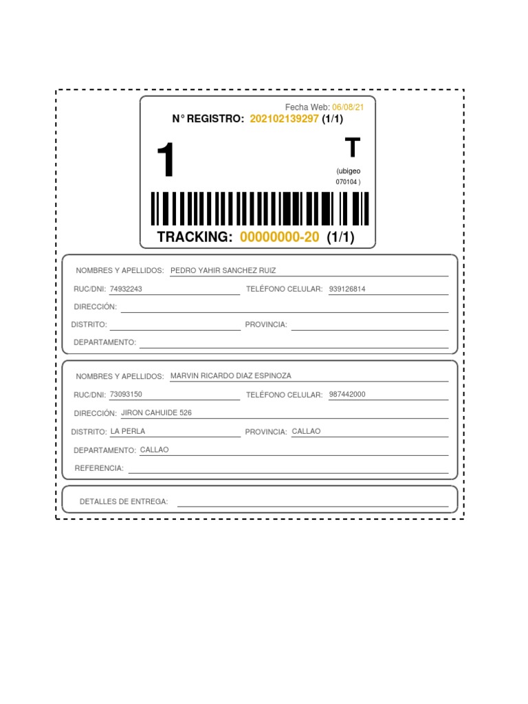 Información de Entrega de Documentos | PDF