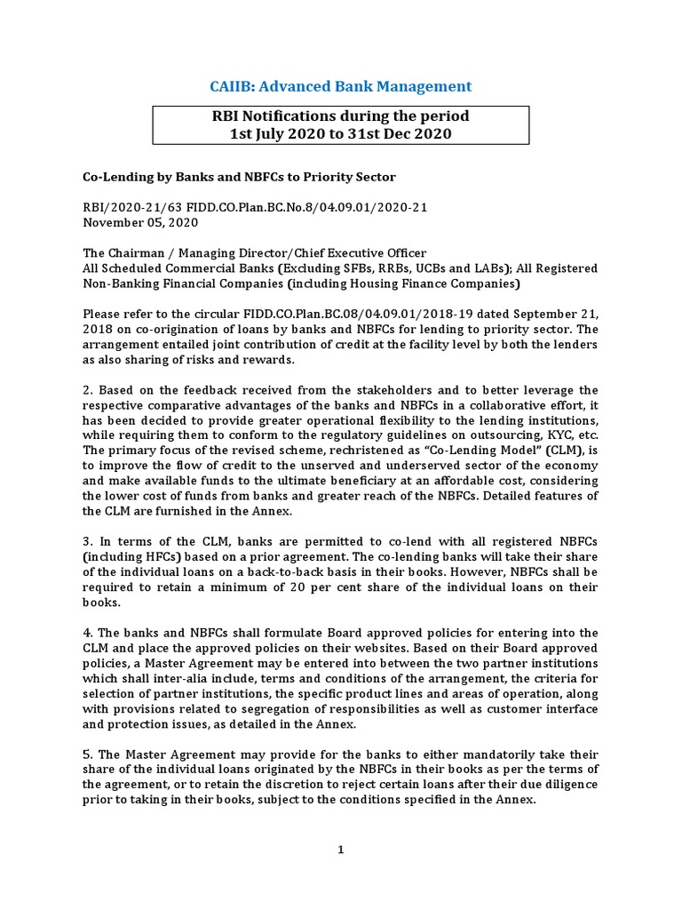 RBI Notice - CAIIB - ABM | PDF | Reserve Bank Of India | Banks