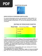 Rating of Perceived Exertion - Borg Scale | PDF | Clinical Medicine ...