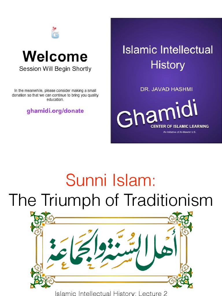Javad Hashmi - Lecture 2 - Sunni Islam | PDF | Hadith | Caliphate