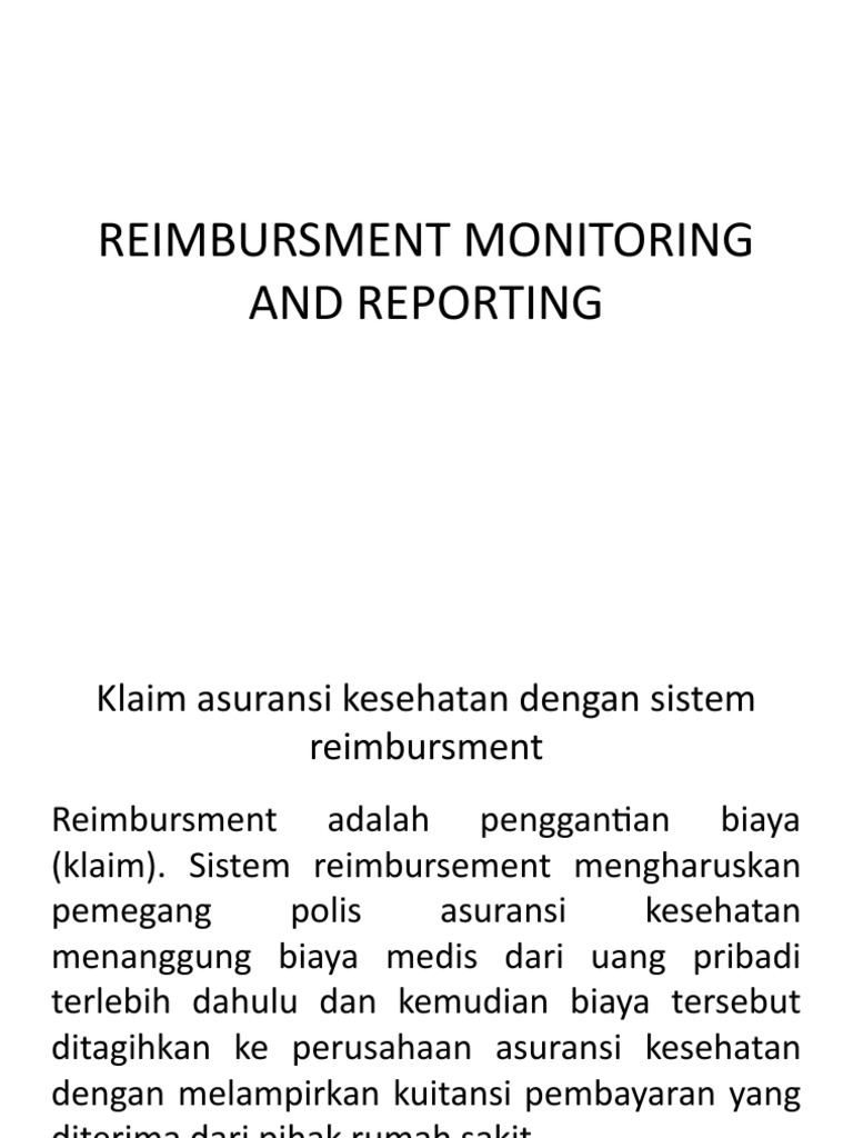Proses Klaim Reimbursment Asuransi Kesehatan | PDF