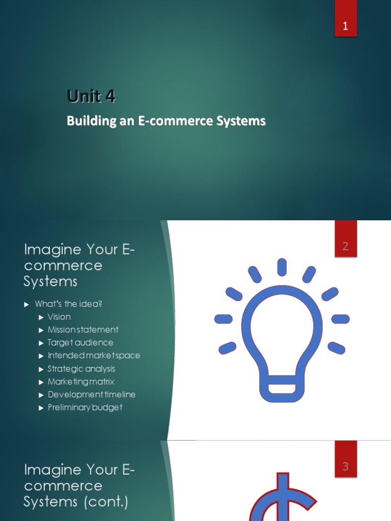 Unit 4 Building An E-Commerce System | PDF | Web Application | System