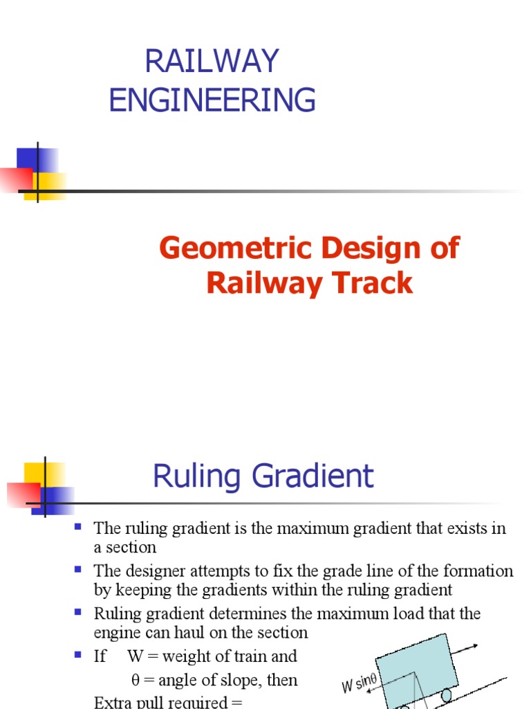Railway Engineering: Geometric Design of Railway Track | PDF ...