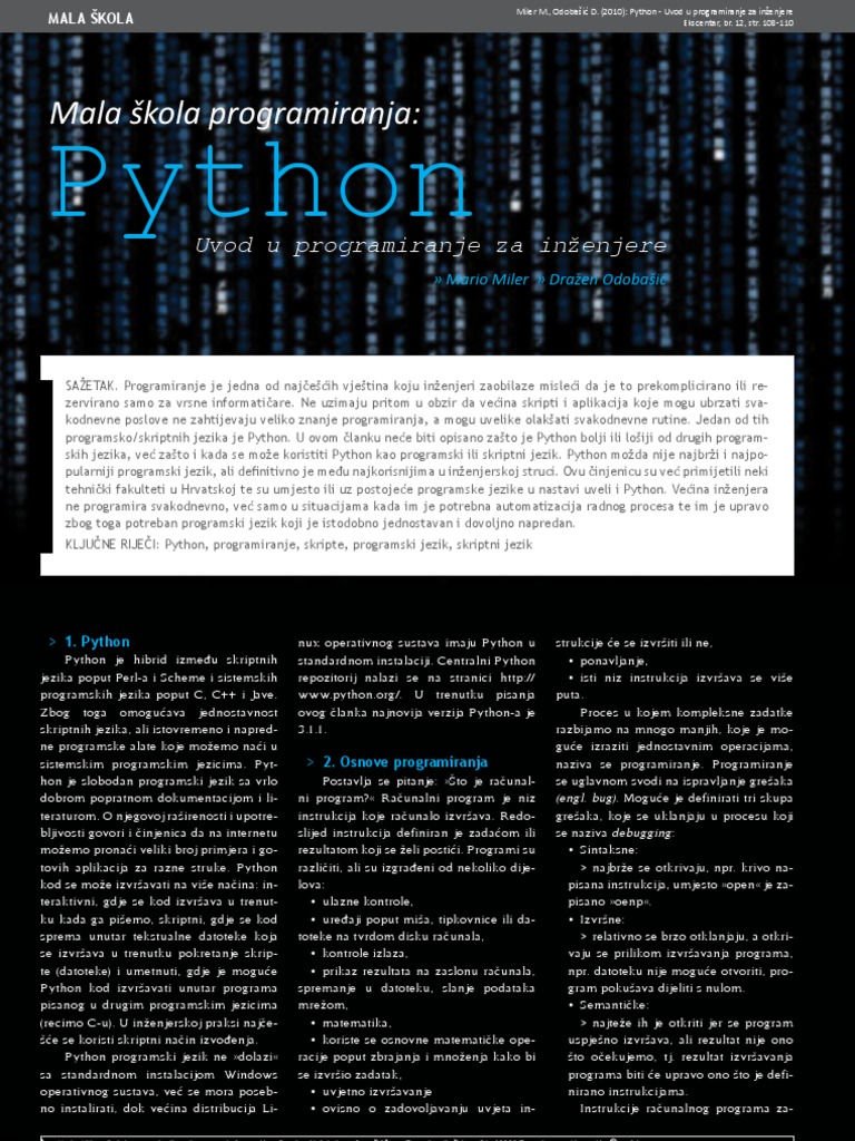 26 Python Uvod U Programiranje | PDF