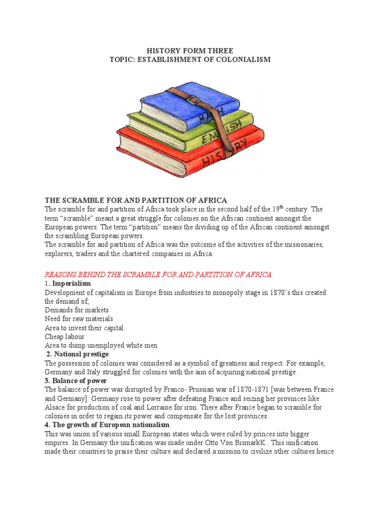 The Establishment of Colonialism in Africa: An Analysis of the Scramble ...