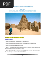 History Form 1 | PDF