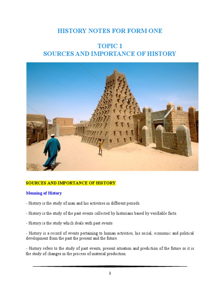 History f1 & 2 Notes | PDF | Evolution | Stone Age