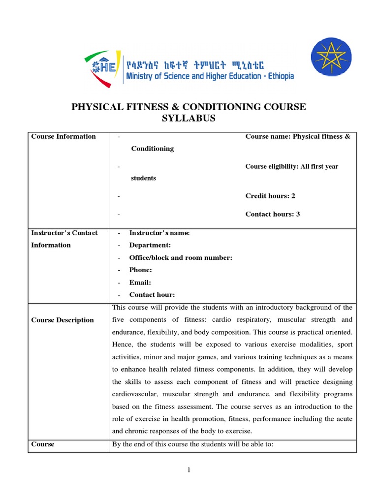 Pe Outline | PDF | Physical Fitness | Strength Training