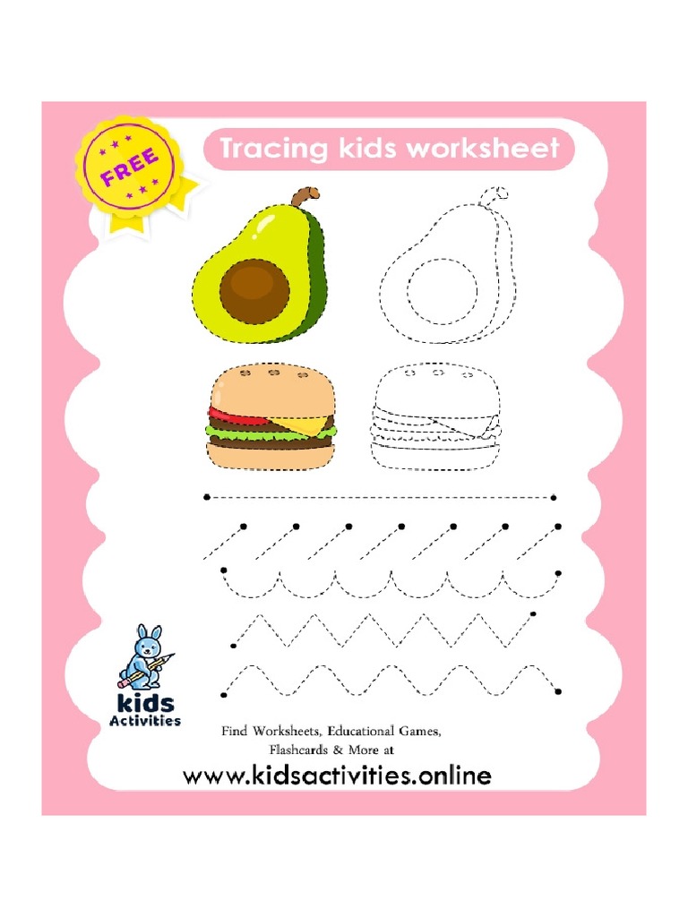 Free Tracing Pre Writing For Kids | PDF