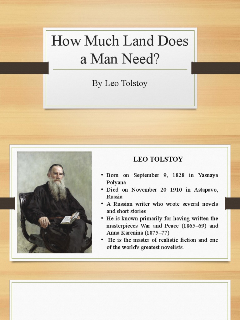How Much Land Does A Man Need by Leo Tolstoy | PDF | Leo Tolstoy