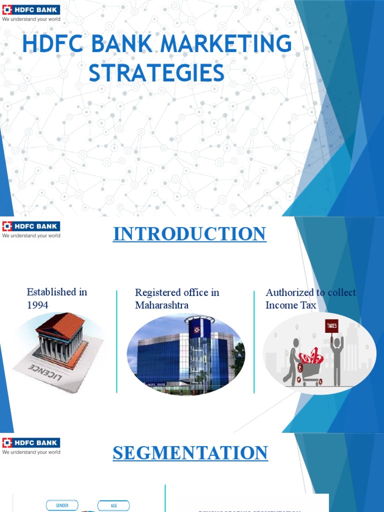HDFC Bank Marketing Strategies | PDF | Banks | Fee