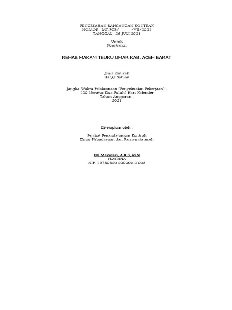 V.19 MDP Tender PK Dok. Tender Pascakualifikasi Satu File Sistem Harga ...