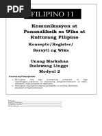 Kom Pan 11 - Q2 - Modyul 1 - Aralin 1 4 Komunikasyon - Q2 - Modyul DMNHS | PDF