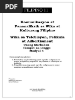 Komunikasyon - Grade 11 - Quarter 2 - Module 1 - Weeks 1 2 PDF 1 | PDF