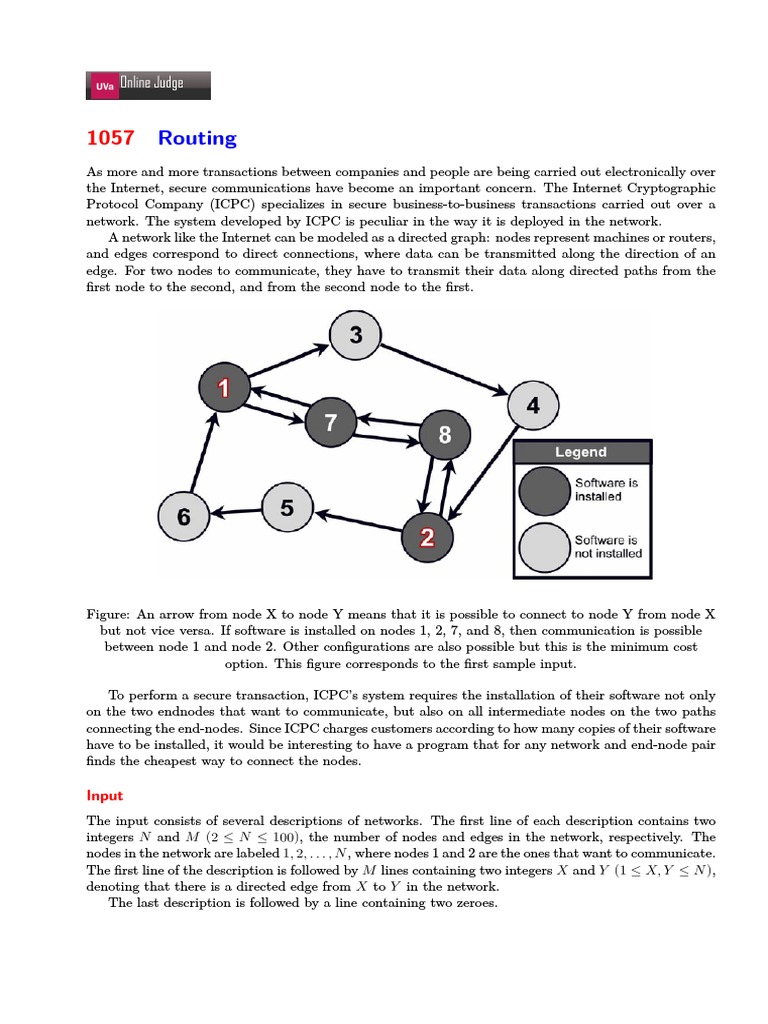 Routing: Input | PDF | Computer Network | Routing
