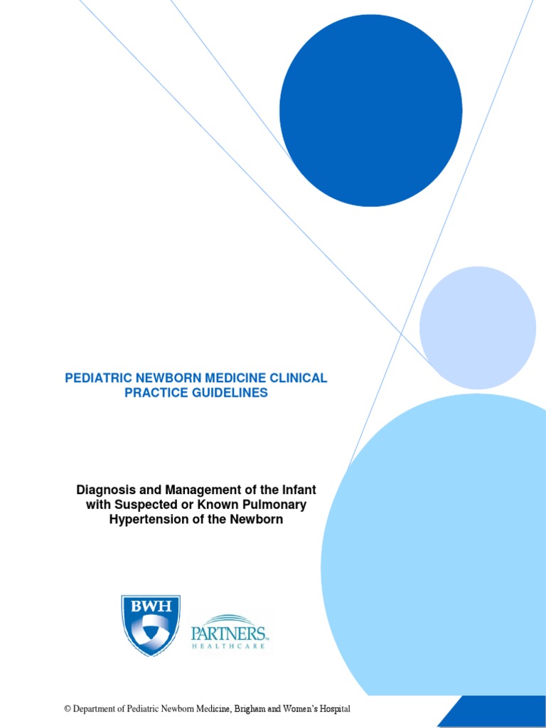 PPHN Management CPG 3 9 17 | PDF | Vasodilation | Hypoxia (Medical)