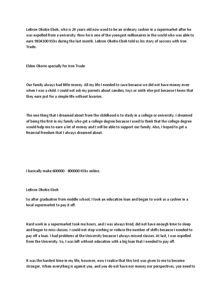 The Iron Trade | PDF