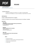 G. Ananthan's Professional Resume | PDF | Career & Growth | Wellness