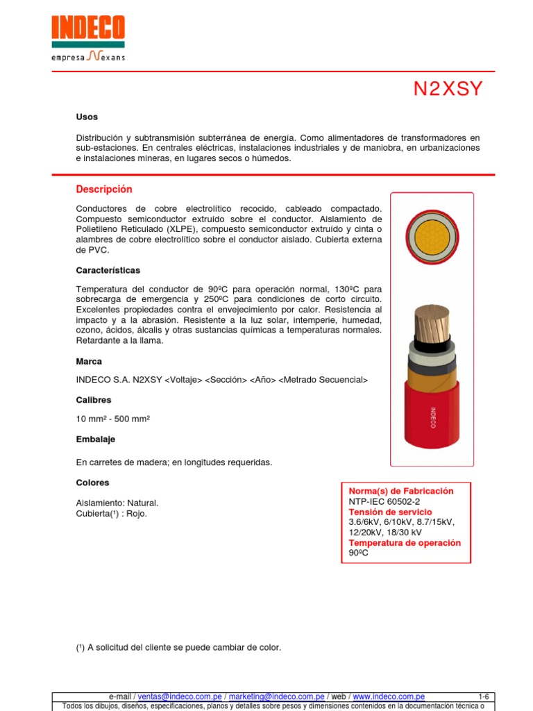 Cable N2XSY | PDF