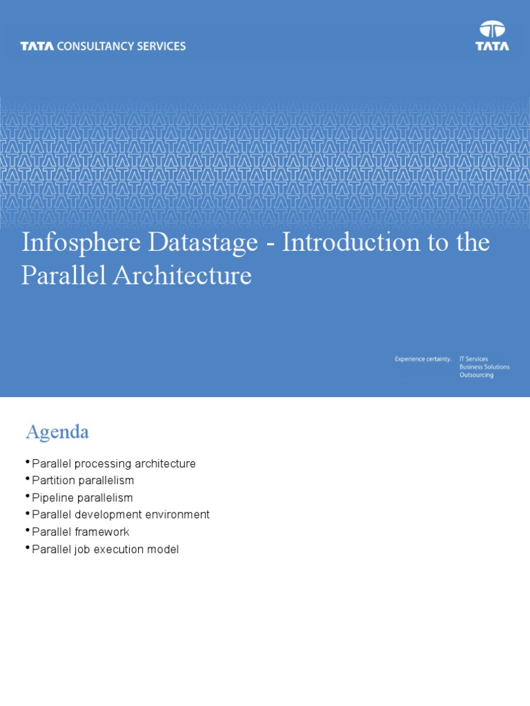 E2 E3 Infosphere Datastage Introduction To The Parallel Architecture Pdf Parallel