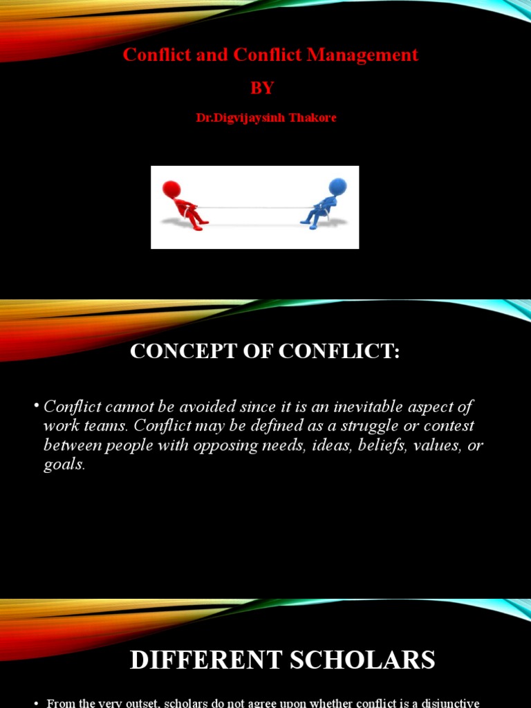 Conflict On Conflict Management | PDF | Bargaining | Negotiation
